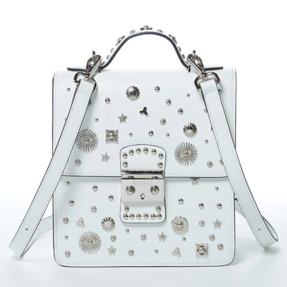 SUSU | Bags | Susu The Hollywood Backpack Leather Purse White | Poshmark